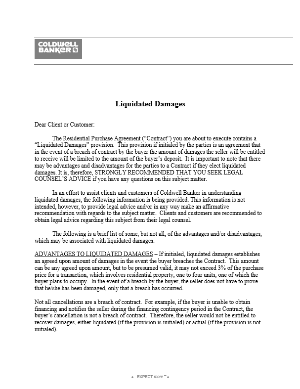 Understanding the Fine Print: Liquidated Damages Provisions – Encinitas ...